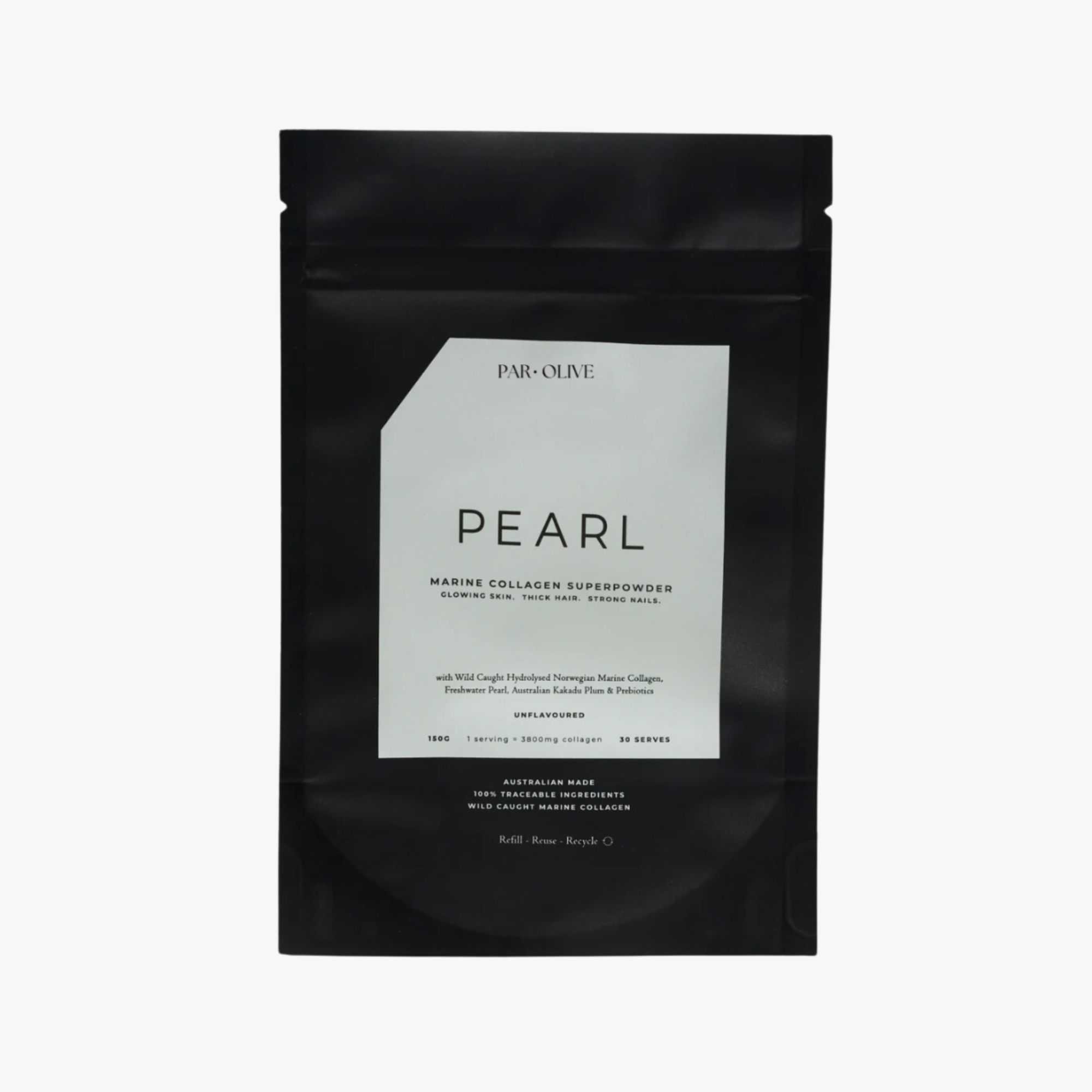 Par Olive | Pearl Marine Collagen Superpowder Refill 150g (Organic ...